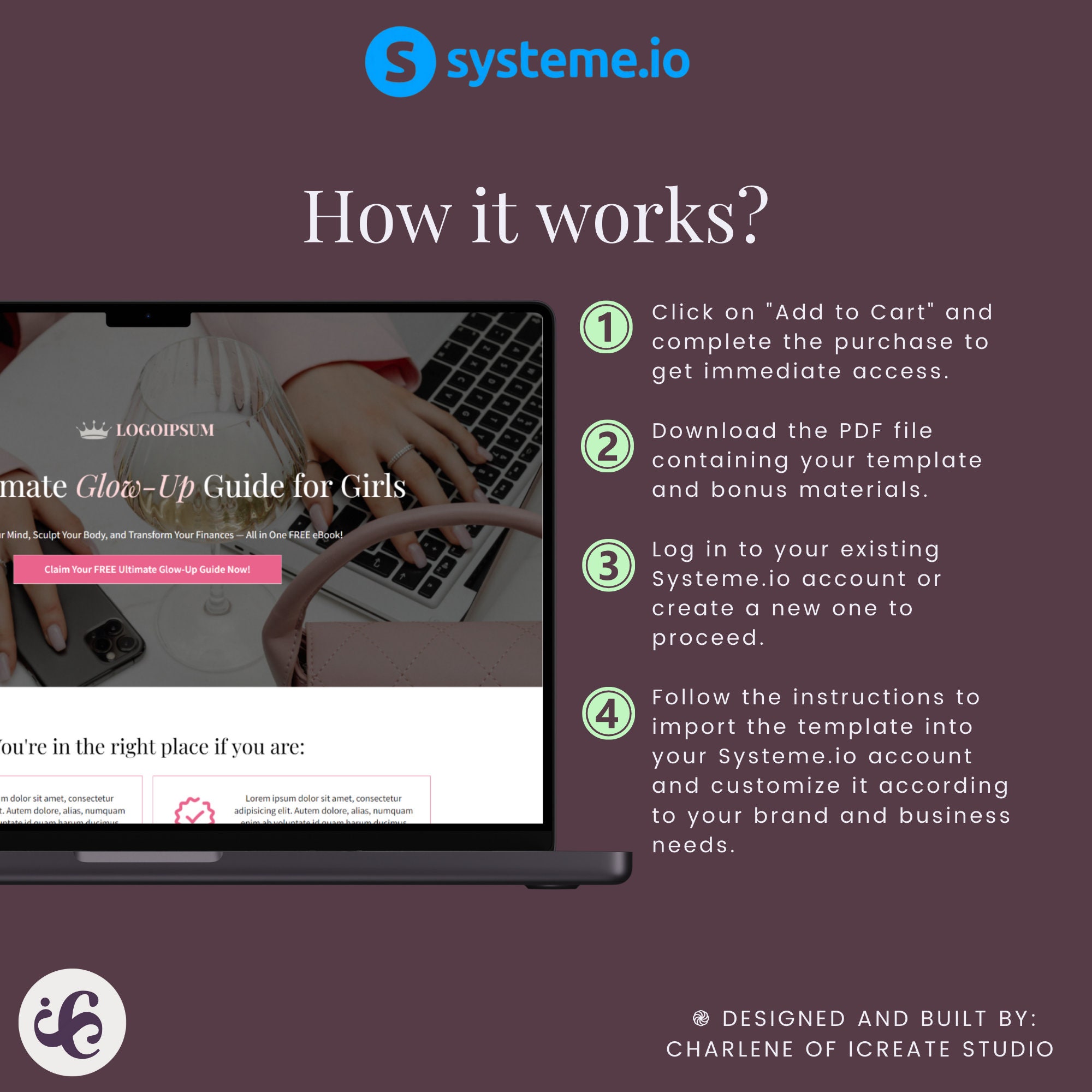 Systeme.io Template Ebook or Digital Product Lead Funnel Template ...