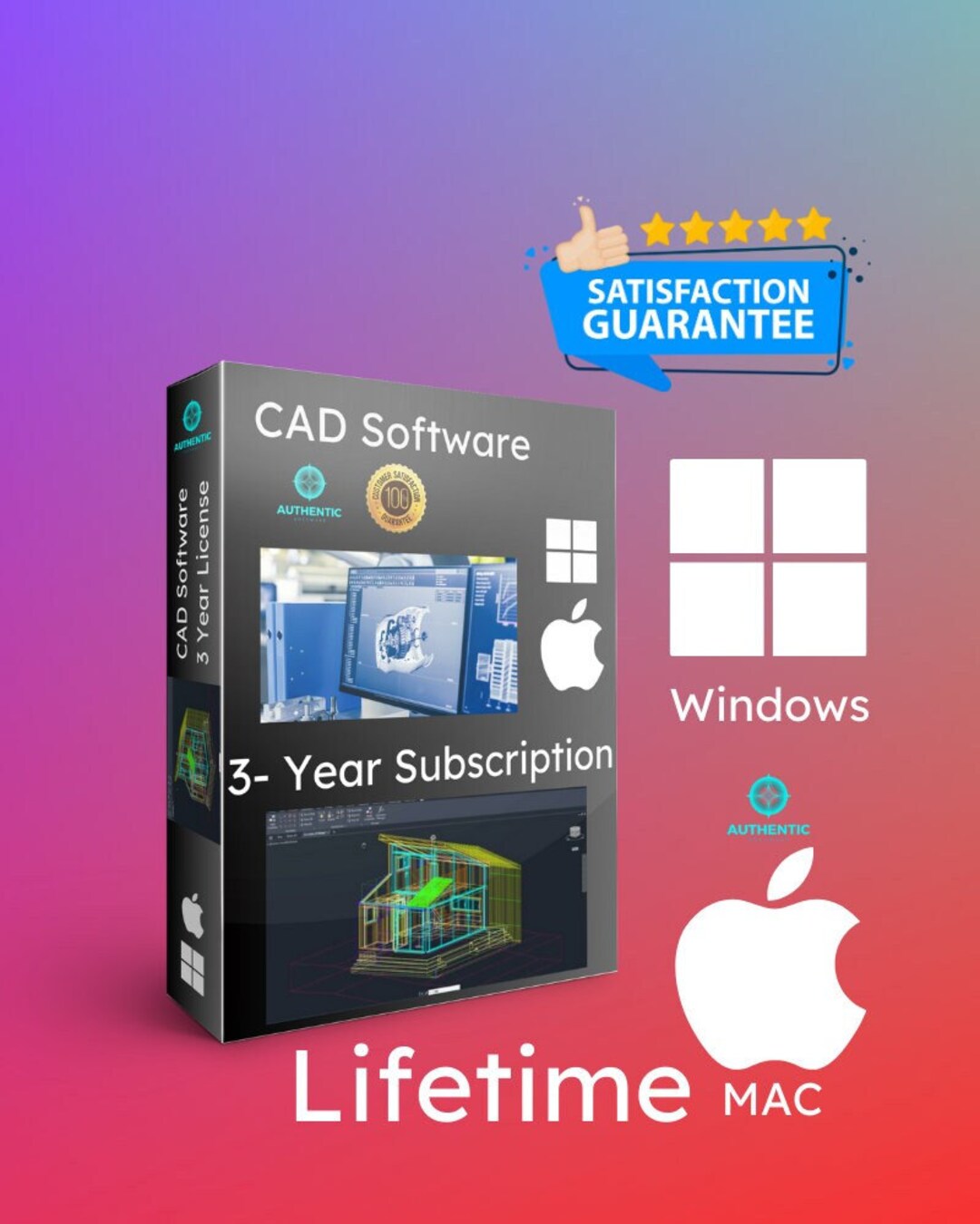 Autocad 2023 3 Year Online License for Windows and Macos CAD Software ...
