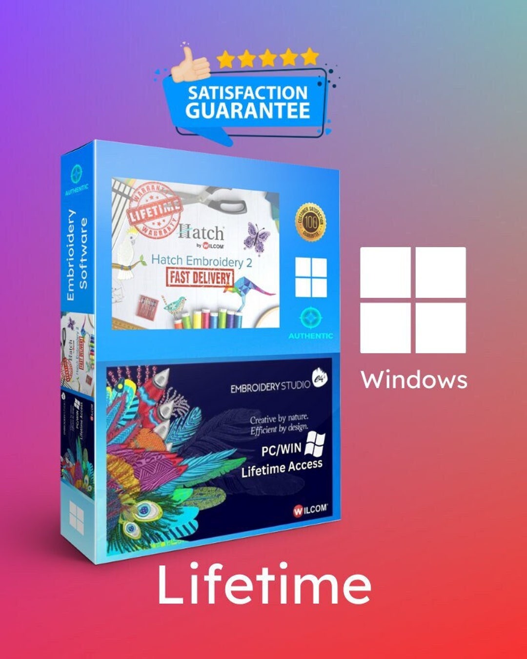 Hatch 2 Embroidery Wilcom Studio Version Lifetime for Windows Hatch ...