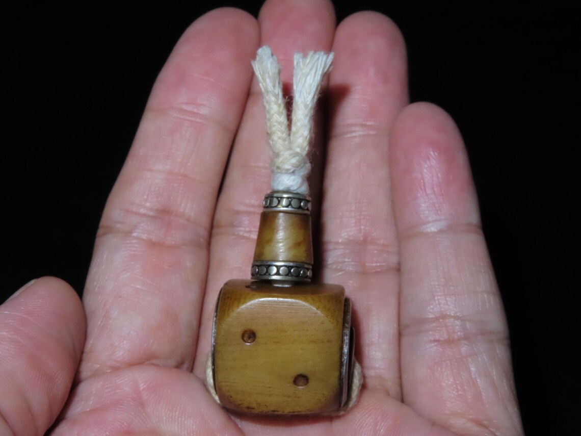 Nepal Tibet Buddhist Yak Bone Palden Lhamo Dice Mala Prayer Guru Bead ...