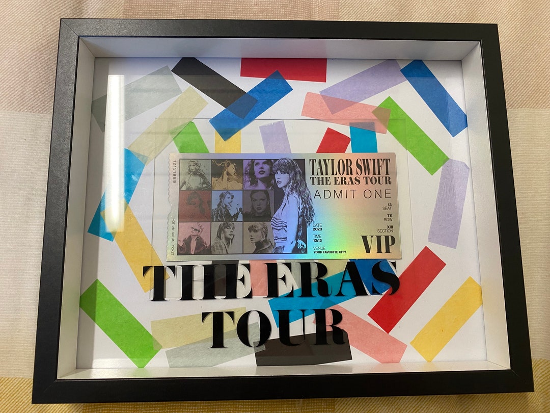 The Eras Tour Frame With Confetti - Etsy