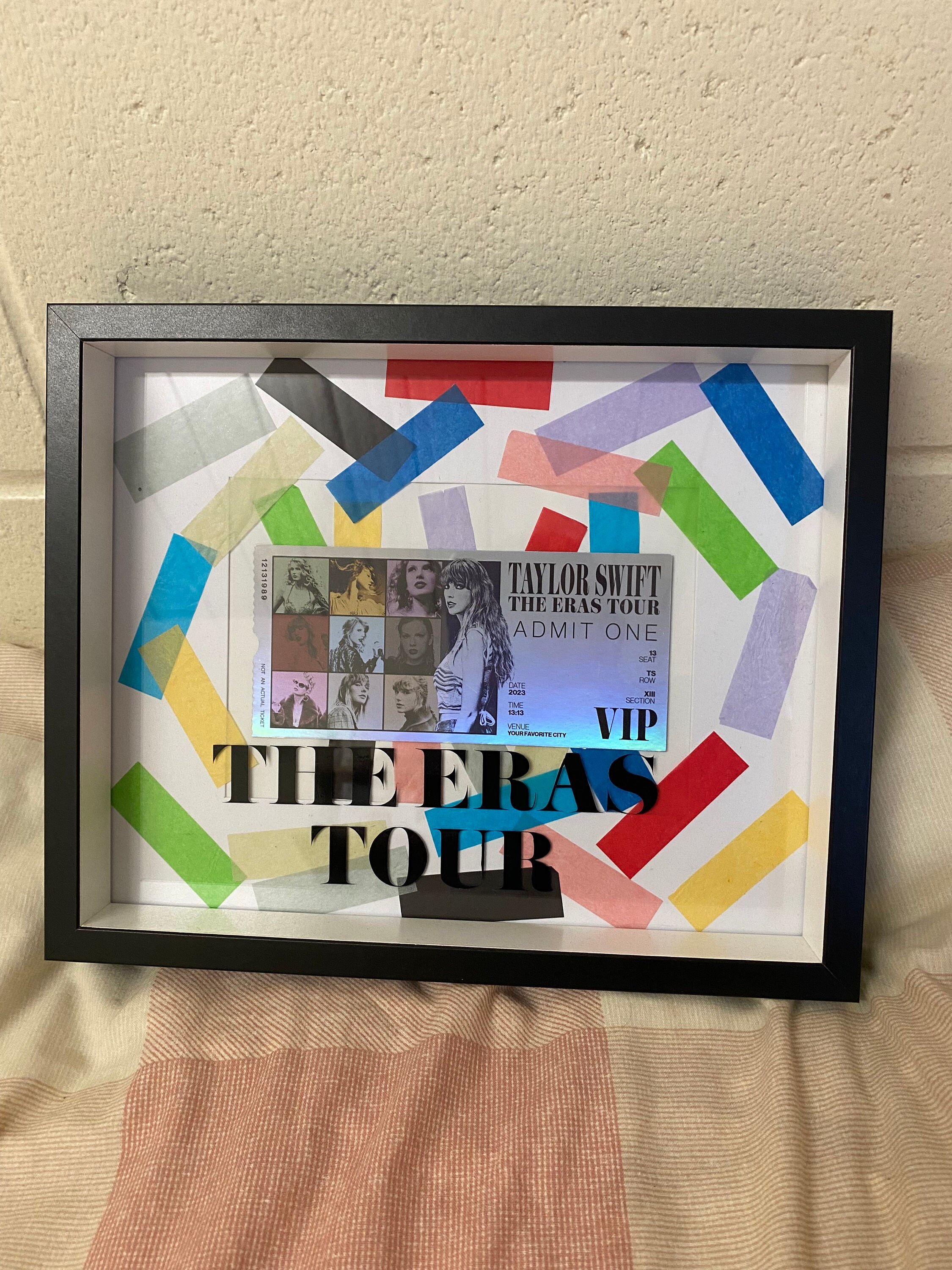 The Eras Tour Frame With Confetti - Etsy