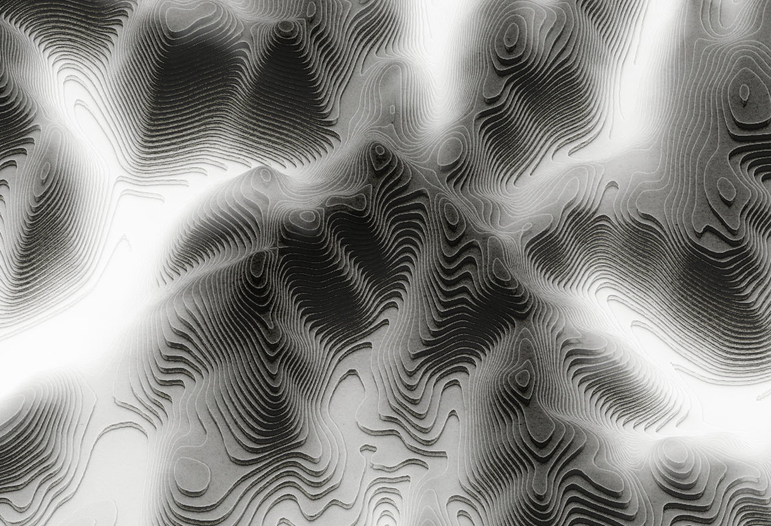 3D Contour Route Map Personalised Route Map Custom Contour Map ...