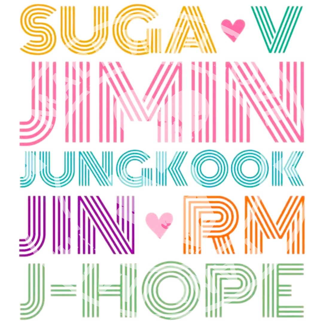 BTS Png, BTS Shirt, Instant Download, KPOP, Bangtan Boys Tshirt Design ...