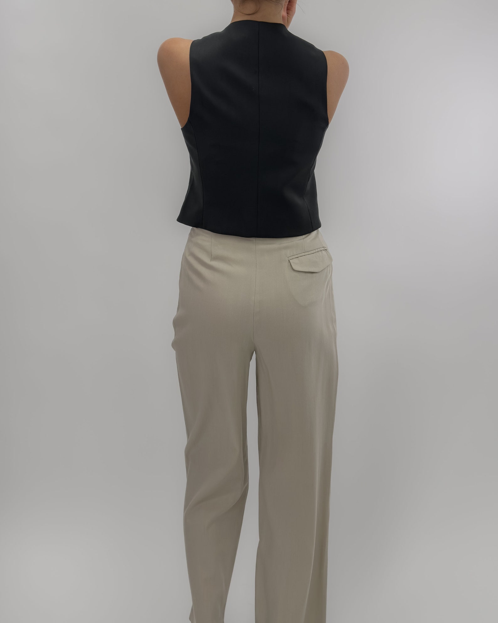 Vintage Cerruti 1881 Pleated High Rise Wool Trousers in Light Beige - Etsy