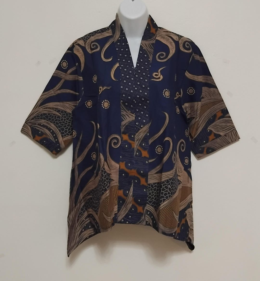 Handprint Premium Cotton Short Sleeves Batik Kebaya - Etsy