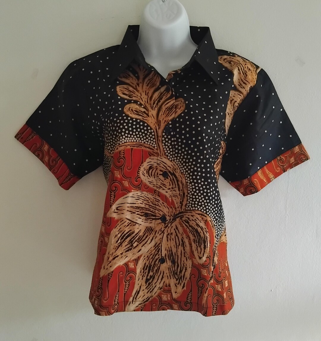 Handprint Premium Cotton Women's Batik Shirt - Etsy Australia