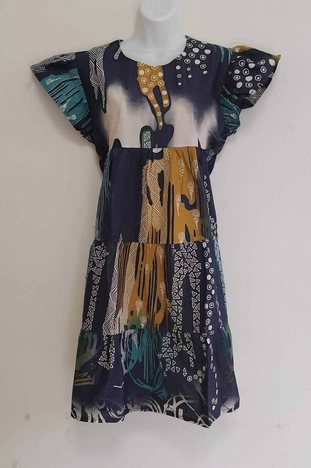 Handprint Premium Cotton Sleeveless Batik Dress - Etsy