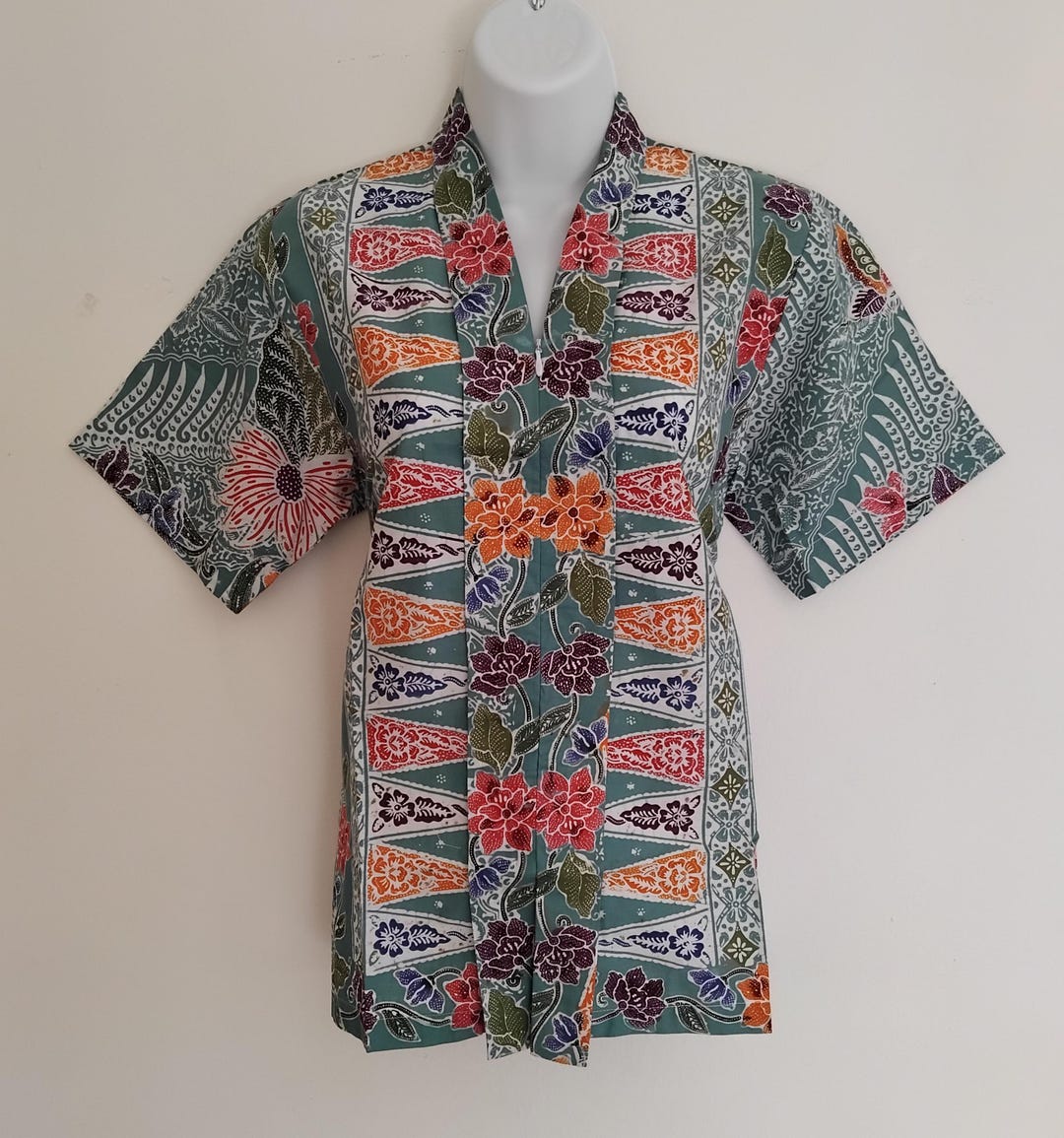Handprint Premium Cotton Short Sleeves Batik Kebaya - Etsy