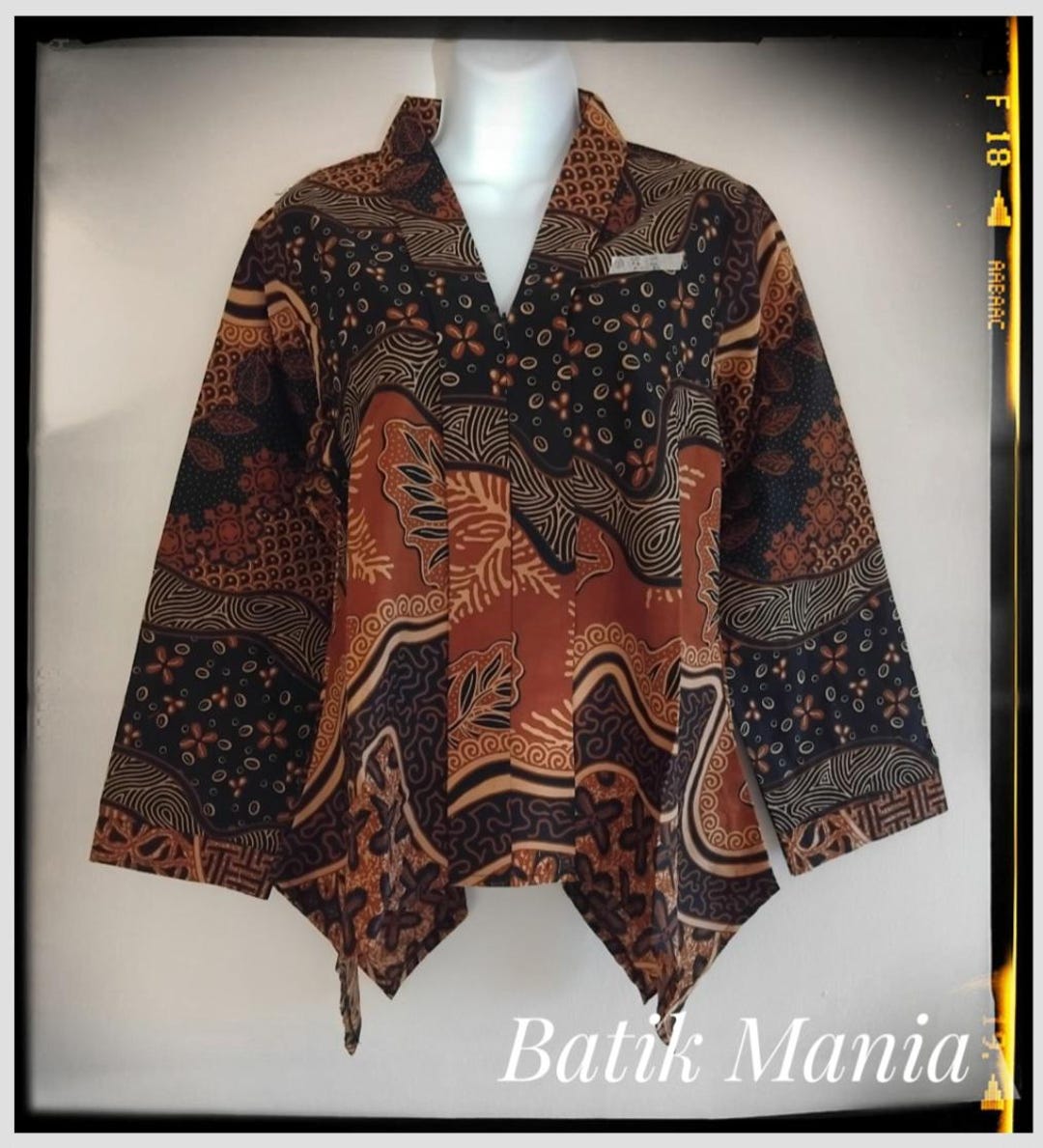 Handprint Premium Cotton Long Sleeves Batik Kebaya - Etsy