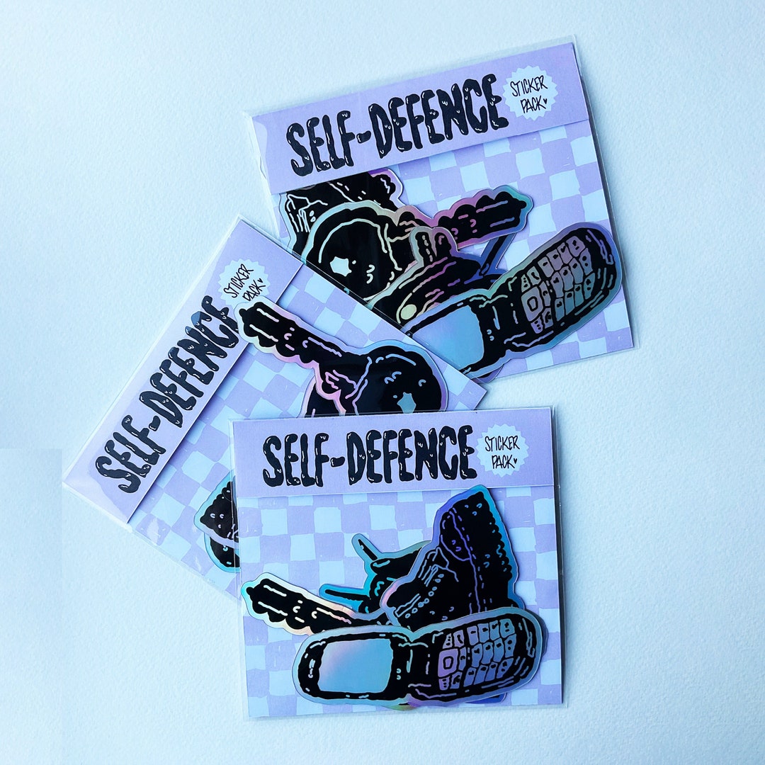 Self-defence Holographic Sticker Pack - Etsy