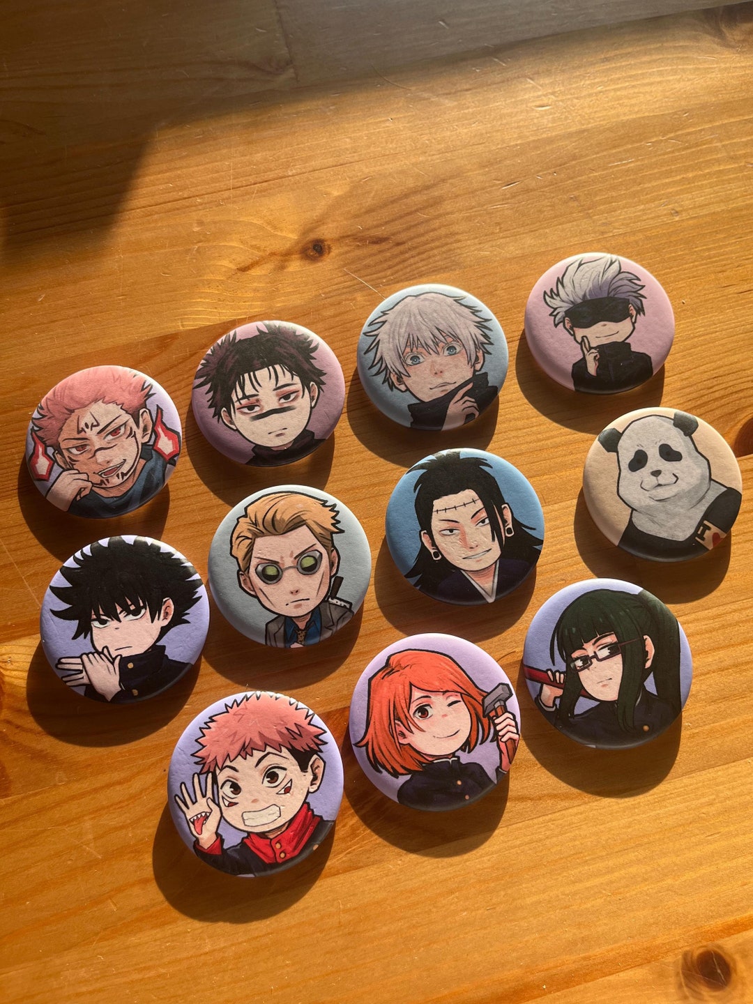 Jujutsu Kaisen Buttons - Etsy