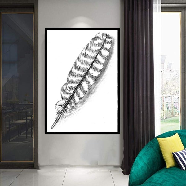 Feather Poster - Etsy