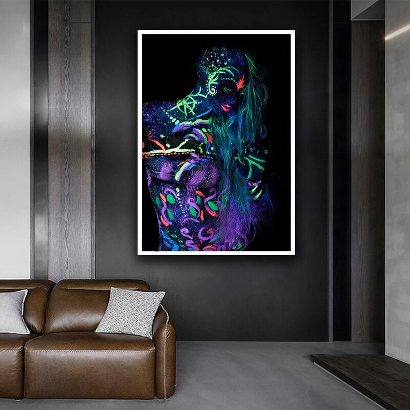 Neon Canvas Art - Etsy