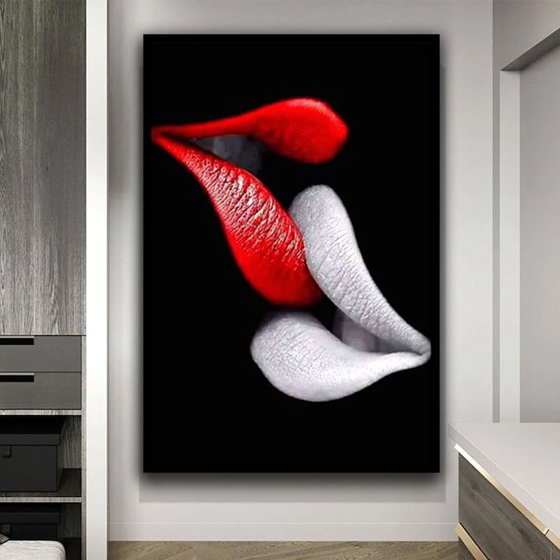 Lips Painting - Etsy