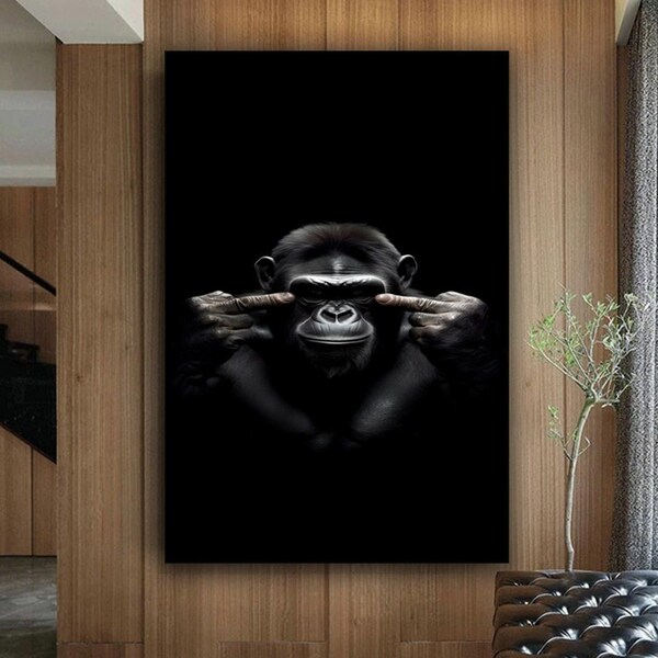 Monkey middle finger - Etsy.de