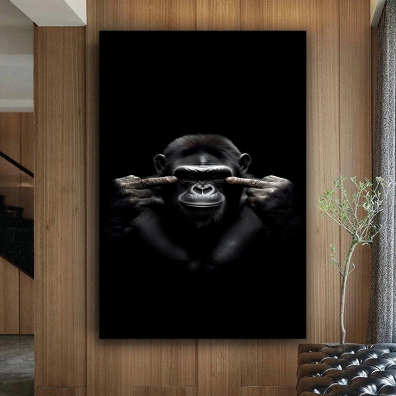 Gorilla mit mittelfinger - Etsy.de