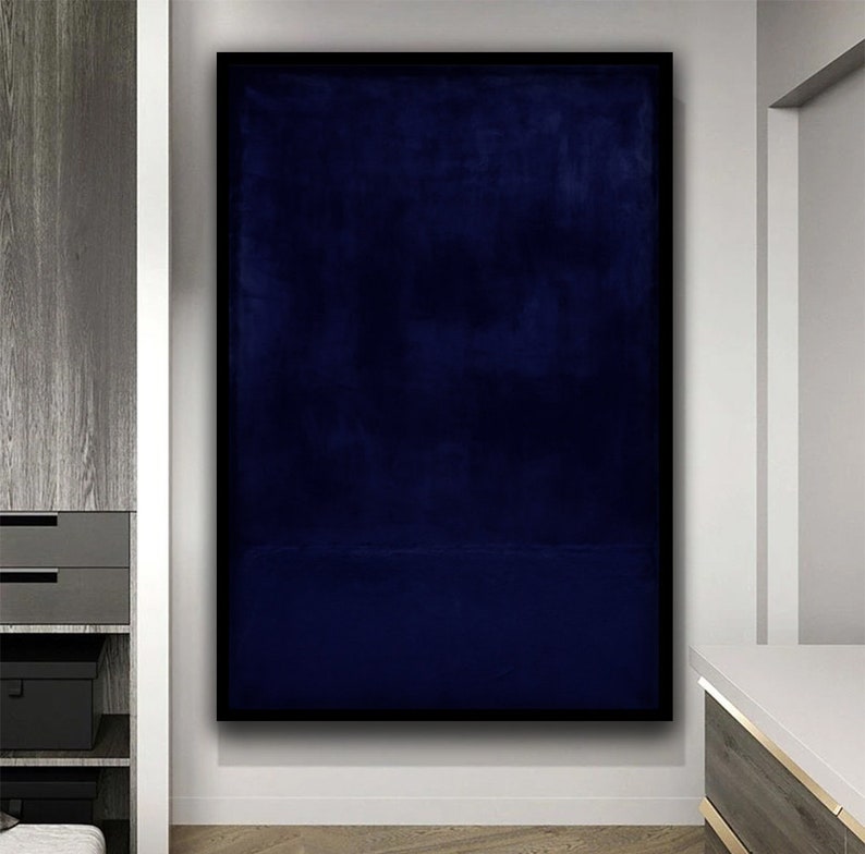 Mark Rothko Navy Blue Canvas, Mark Rothko Colored Wall Art, , Mark ...
