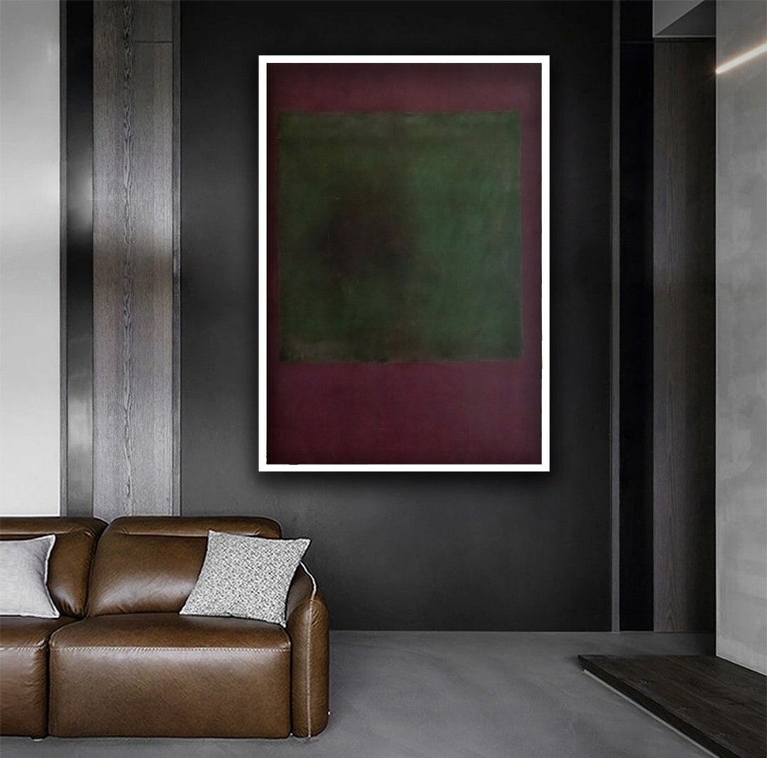 Mark Rothko Purple Green Canvas, Mark Rothko Panel, Mark Rothko ...