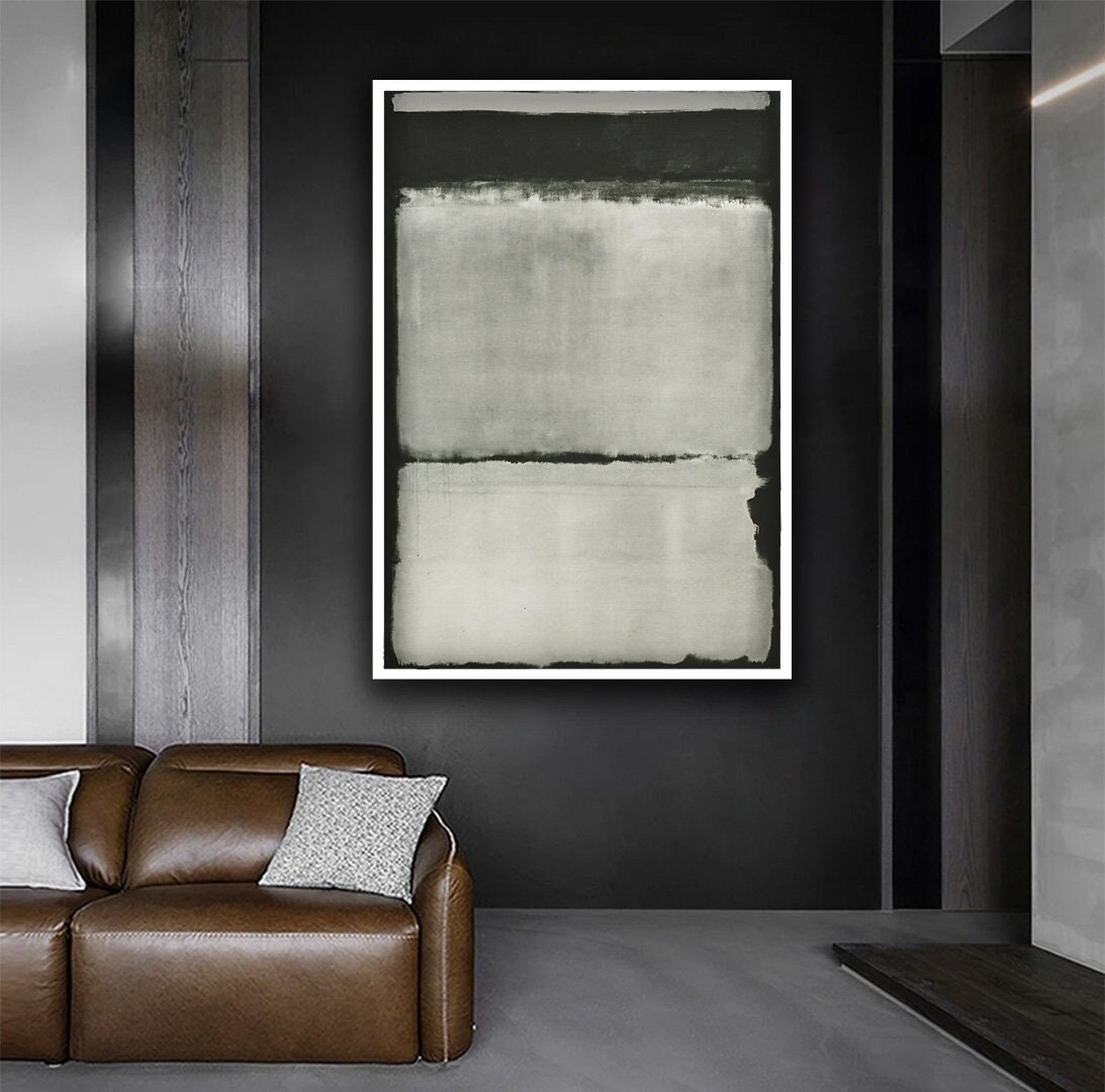 Mark Rothko Black Grey Canvas, Mark Rothko Panel, Mark Rothko Colorful ...