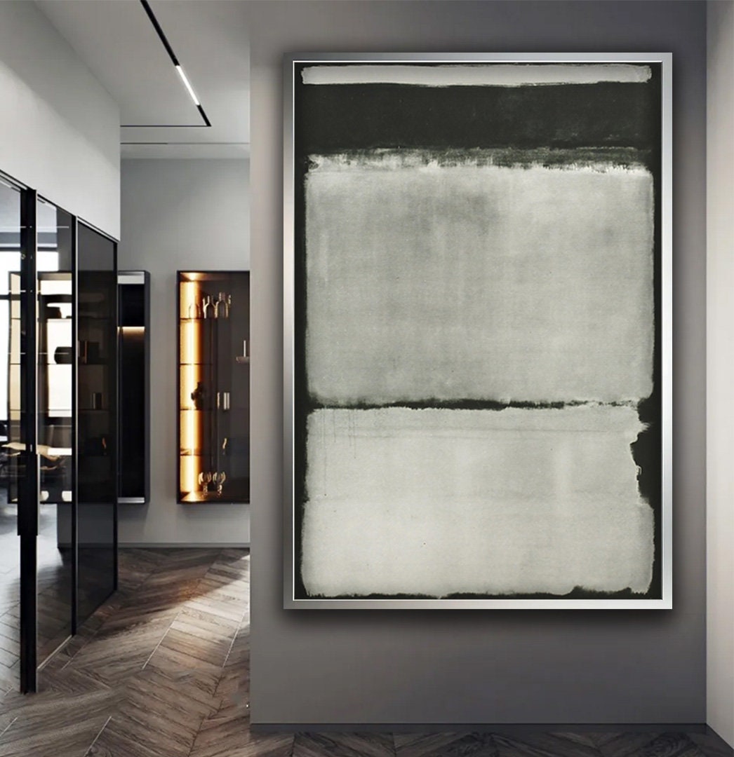 Mark Rothko Black Grey Canvas, Mark Rothko Panel, Mark Rothko Colorful ...