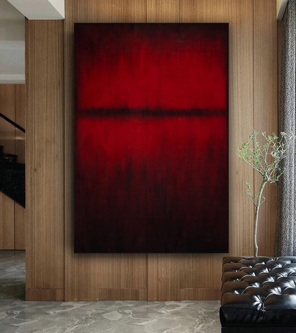 Mark Rothko Red and Black Canvas, Mark Rothko Panel, Mark Rothko ...