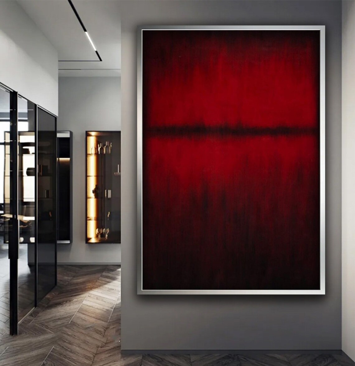 Mark Rothko Red and Black Canvas, Mark Rothko Panel, Mark Rothko ...
