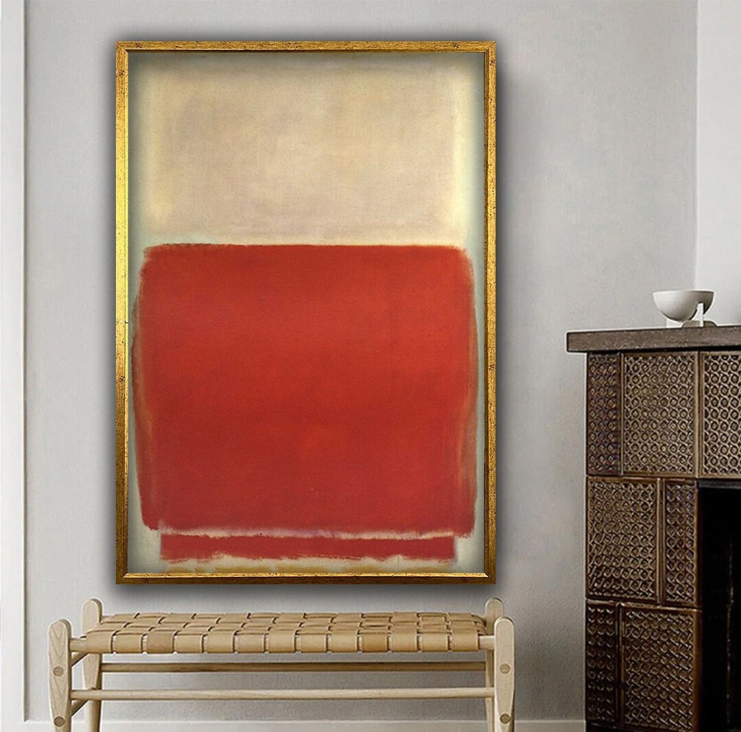 Mark Rothko Canvas, Mark Rothko Yellow Red Art,mark Rothko Paint,mark ...