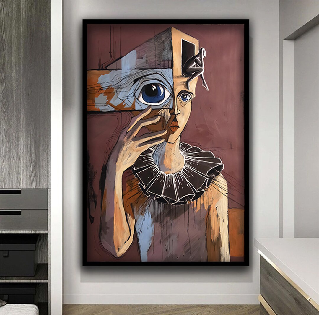Abstrack Art Canvas, Surrealist Canvas Print, Surrealist Wall Art ...