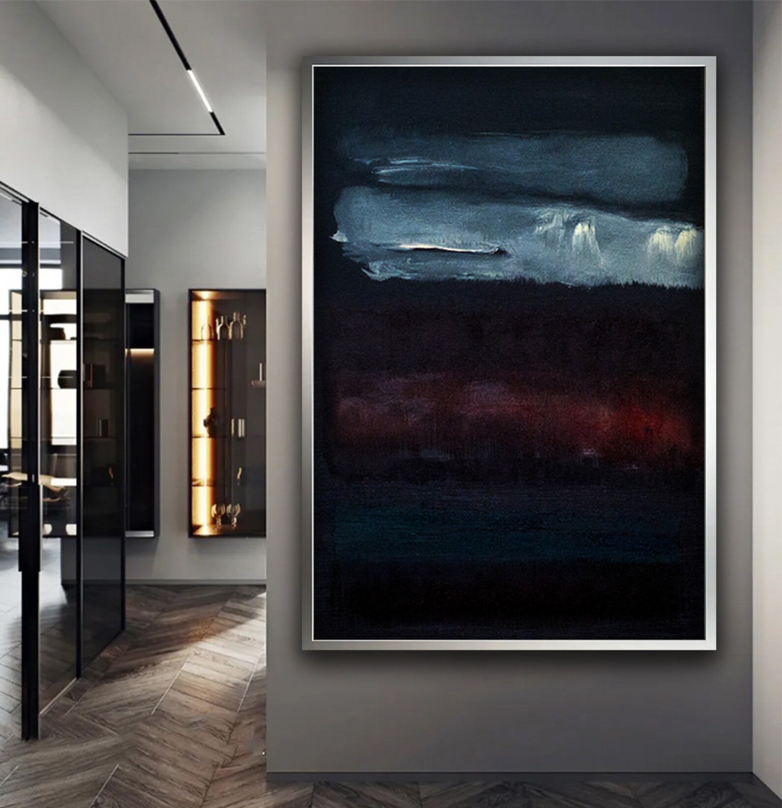 Mark Rothko White Red and Black Canvas, Mark Rothko Panel, Mark Rothko ...