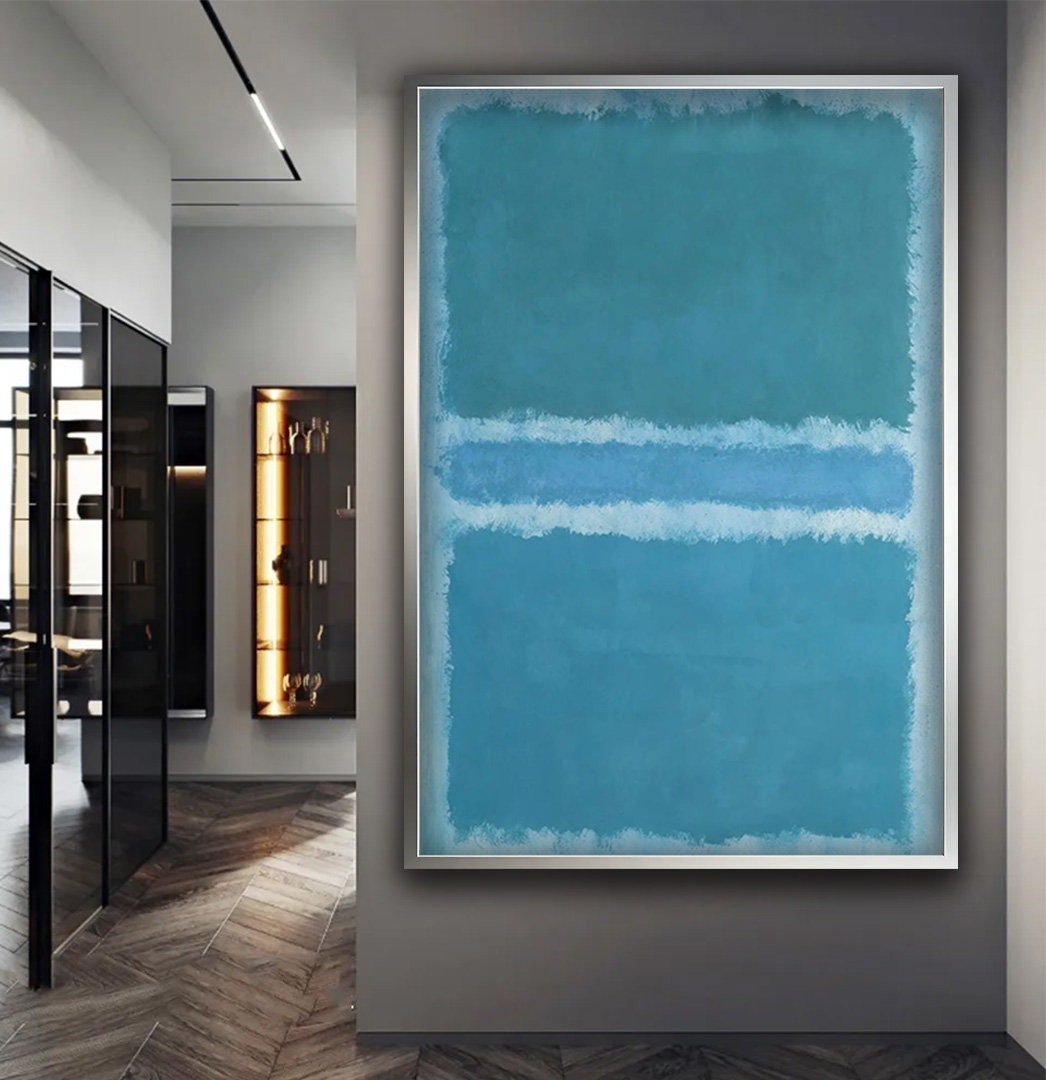 Mark Rothko Blue Canvas, Mark Rothko Panel, Mark Rothko Colorful Wall ...