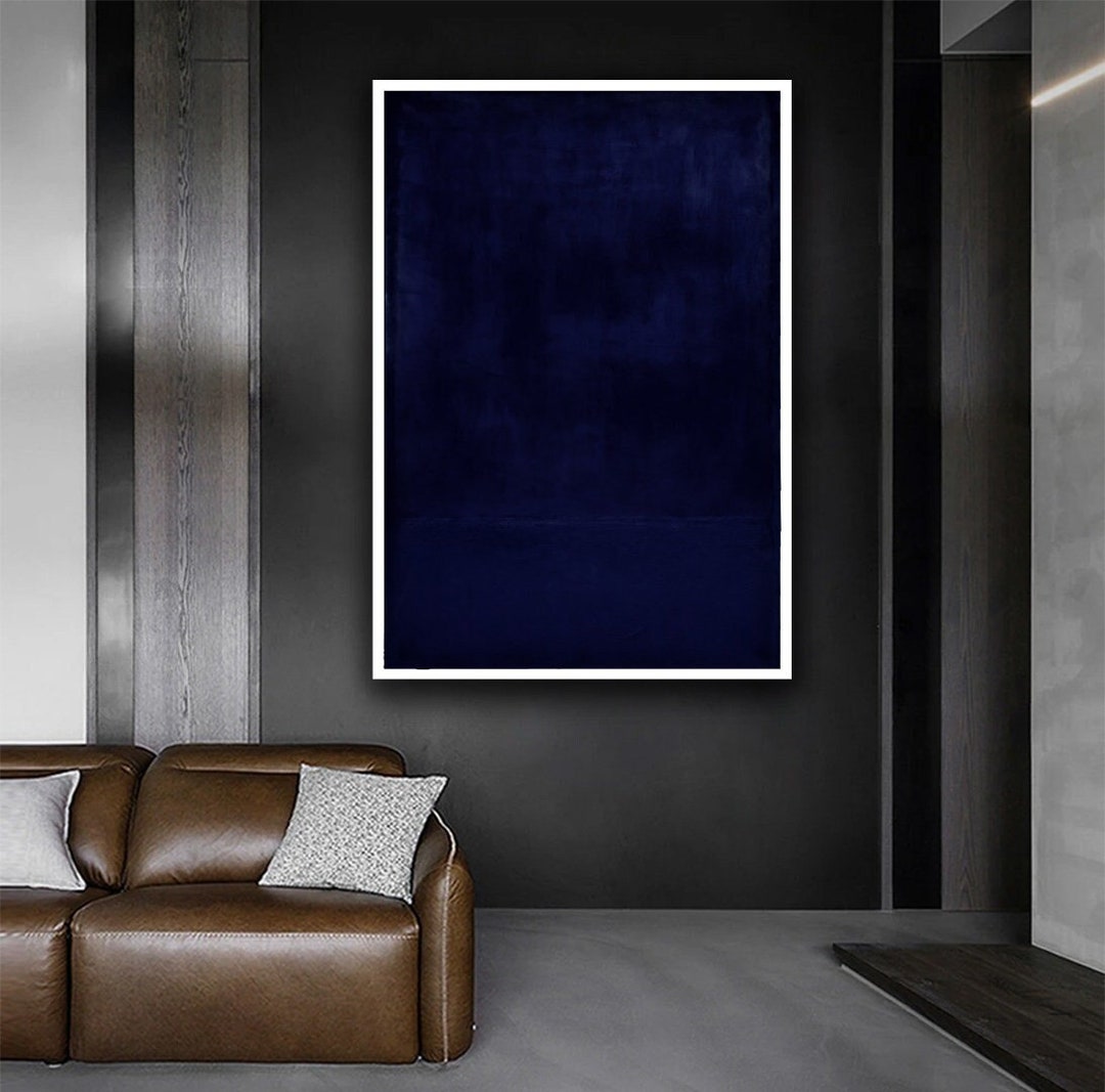 Mark Rothko Navy Blue Canvas, Mark Rothko Colored Wall Art, , Mark ...