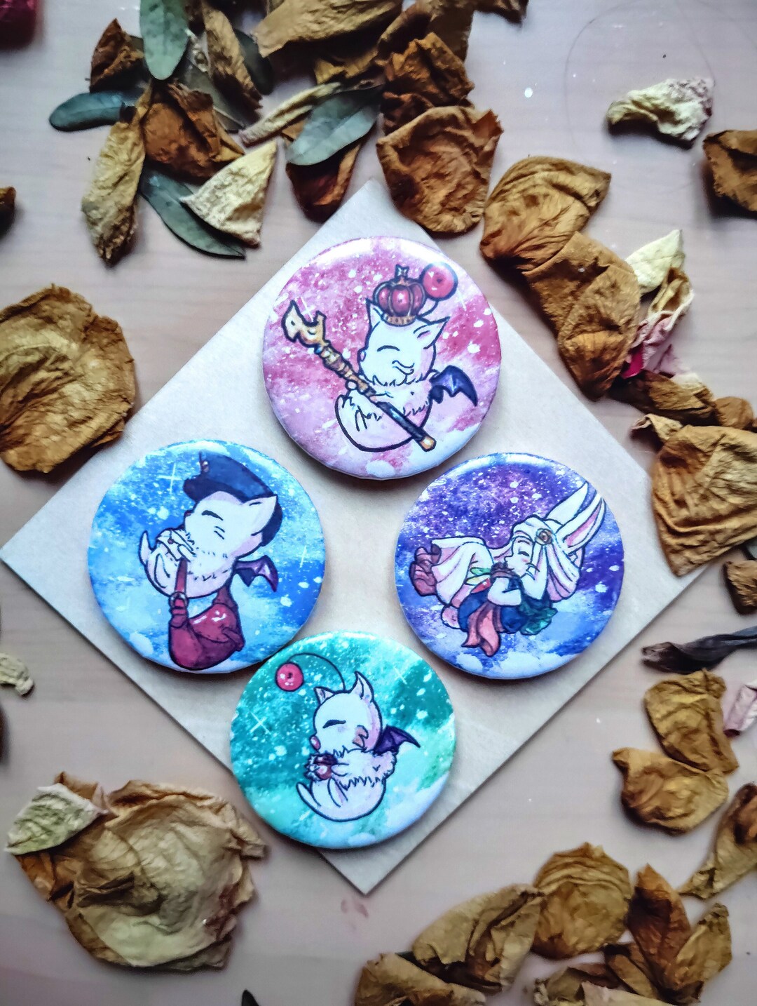 FFXIV Badges Mog, Loporitt, Mog Postman, Mog King - Etsy