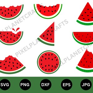 Watermelon Svg,fruits Dxf,summer,fruit Svg,watermelon Slice,cut File ...