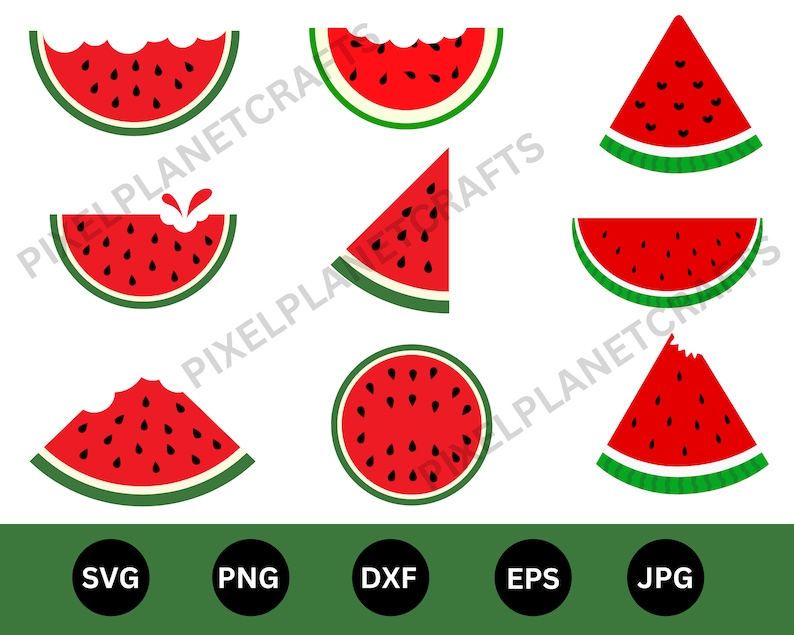 Watermelon Svg,fruits Dxf,summer,fruit Svg,watermelon Slice,cut File ...