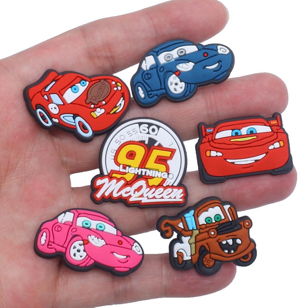 DIY Charms Lightning Mcqueen Disney Cars Shoe Rubber Accessory ...