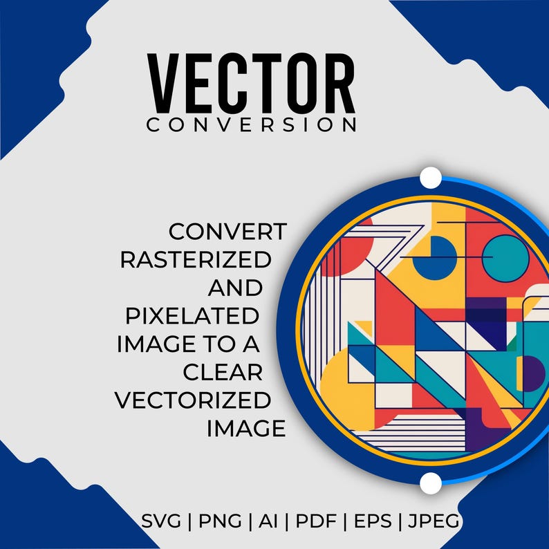 Convert Rasterized and Pixelated Image Into a Clear Vactorized Image - Etsy