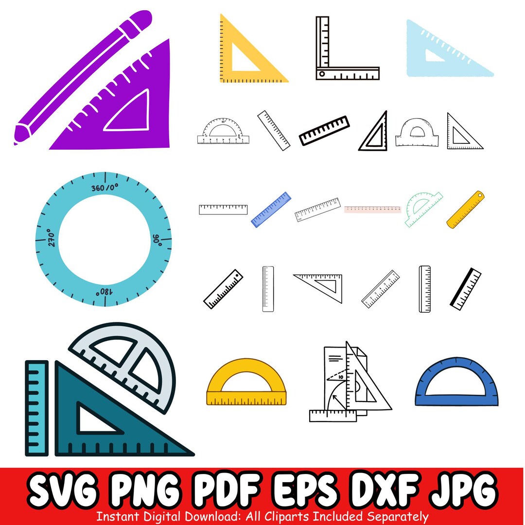 Ruler Svg, Ruler Template Svg Bundle, Laser Cut Ruler, Ruler ...