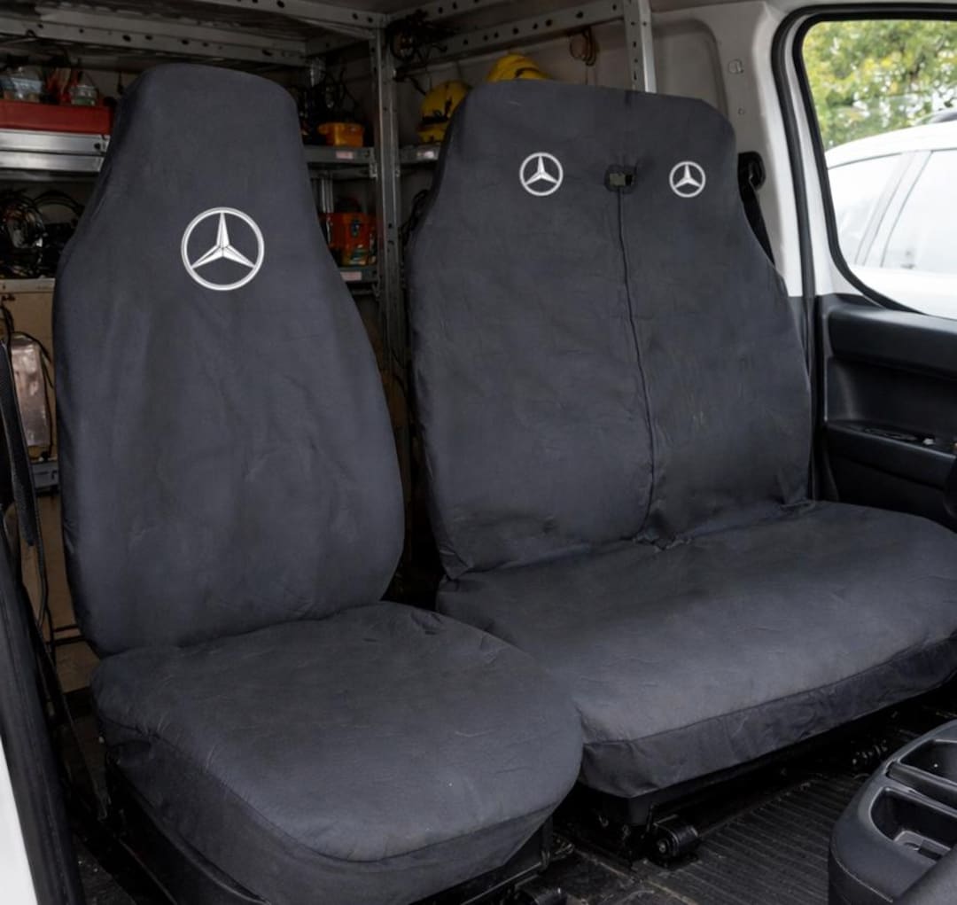 Mercedes Merc Logo Van Cover Set Waterproof Premium Van Seat Covers: A ...