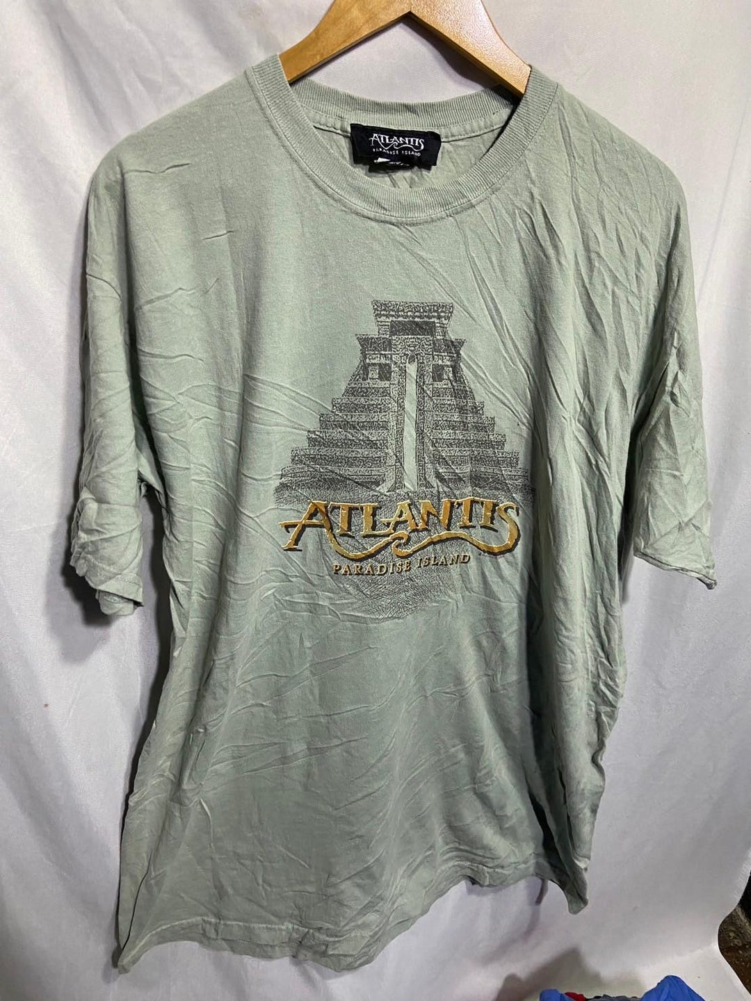 Vintage Atlantis Paradise Island T-shirt Size L - Etsy