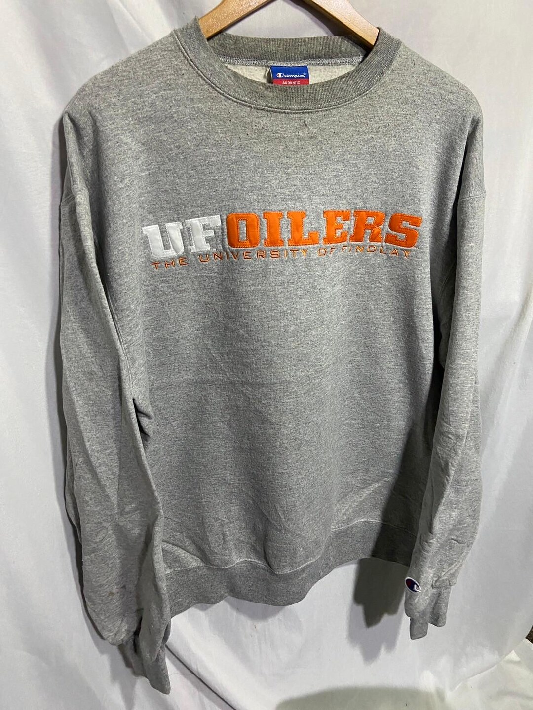Vintage Oilers the University of Findlay X Champion Sweatshirt Size L ...