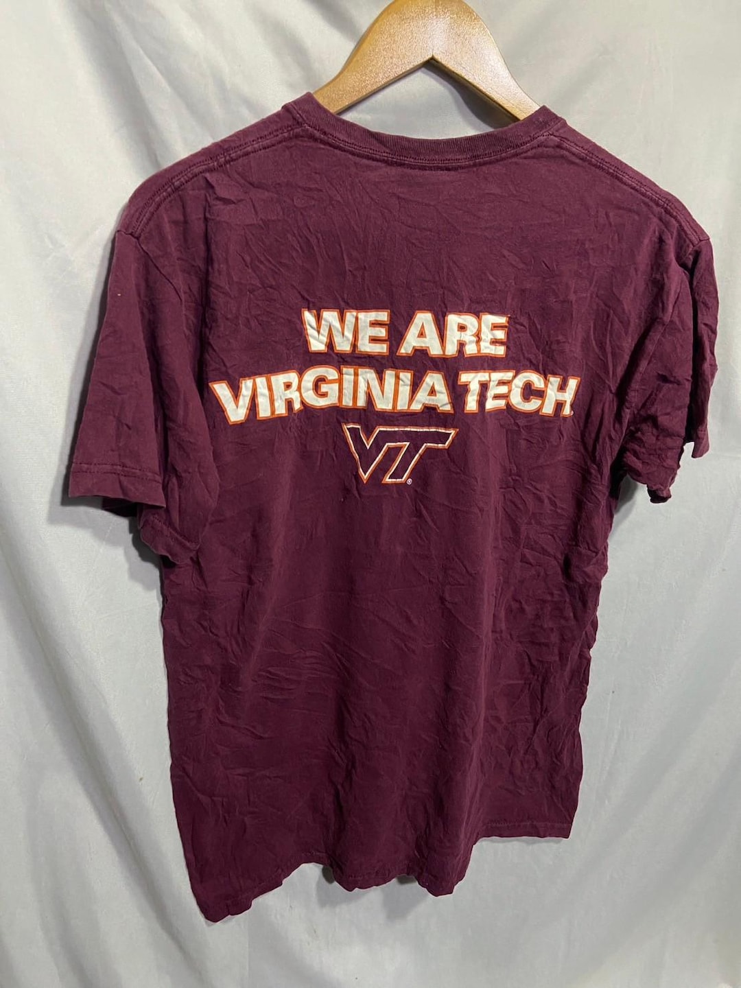 Vintage Virginia Tech Hokies T-shirt Size M - Etsy