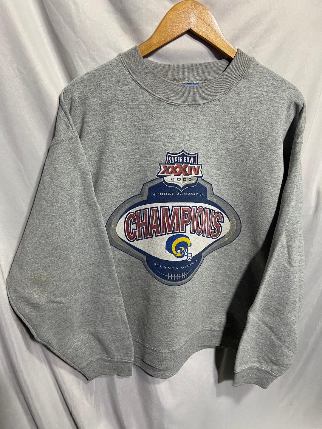 Vintage Los Angeles Rams Super Bowl Sweatshirt - Etsy