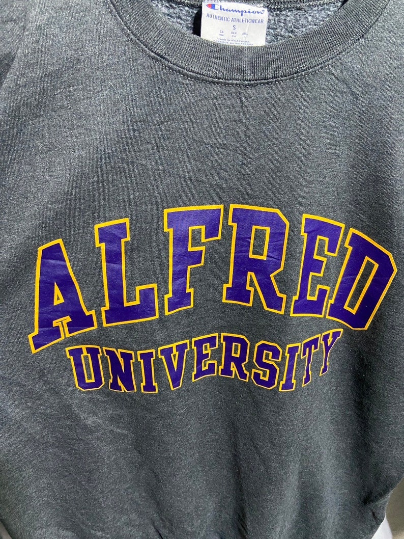 Vintage 90s Alfred University X Champion Sweatshirt Size S - Etsy