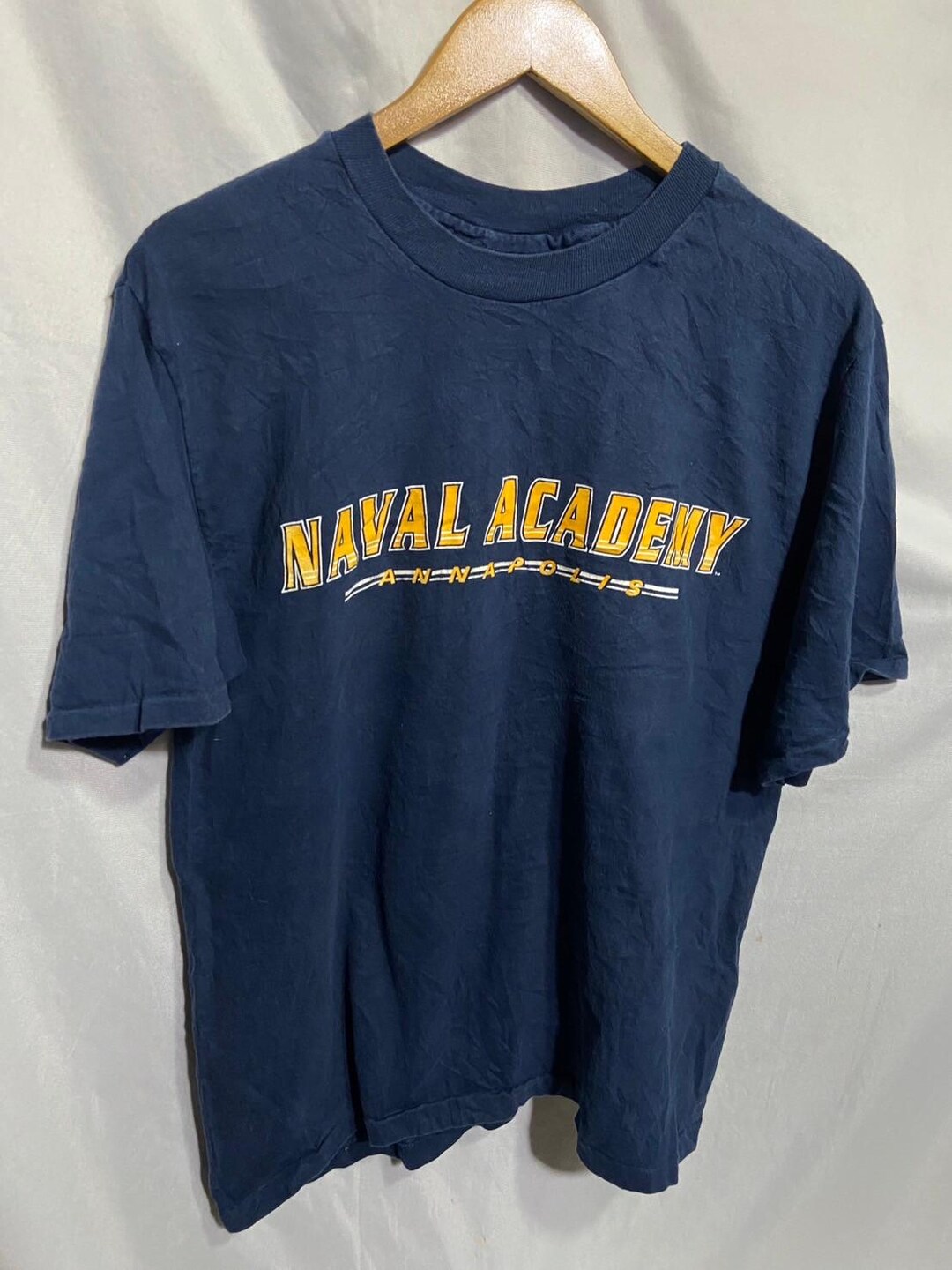 Vintage USNA United States Naval Academy T-shirt Size L - Etsy