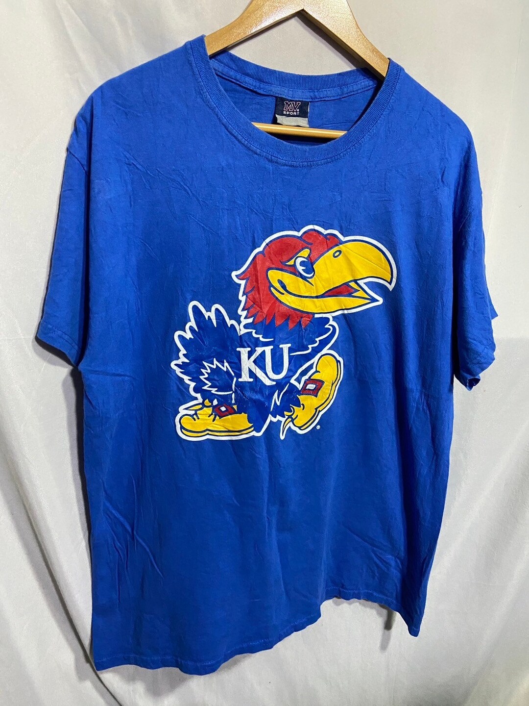 Vintage 90s Kansas Jayhawks T-shirt Size L - Etsy