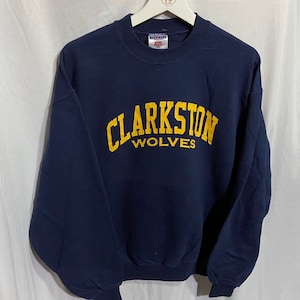 Vintage Clarkston Wolves Football Sweatshirt 90s - Etsy