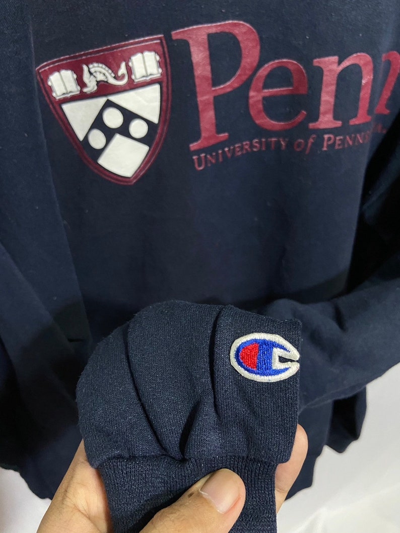 Vintage 90s University of Pennsylvania X Champion Sweatshirt Size L - Etsy