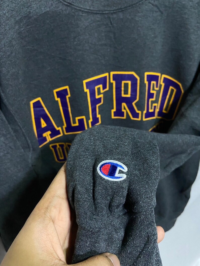 Vintage 90s Alfred University X Champion Sweatshirt Size S - Etsy