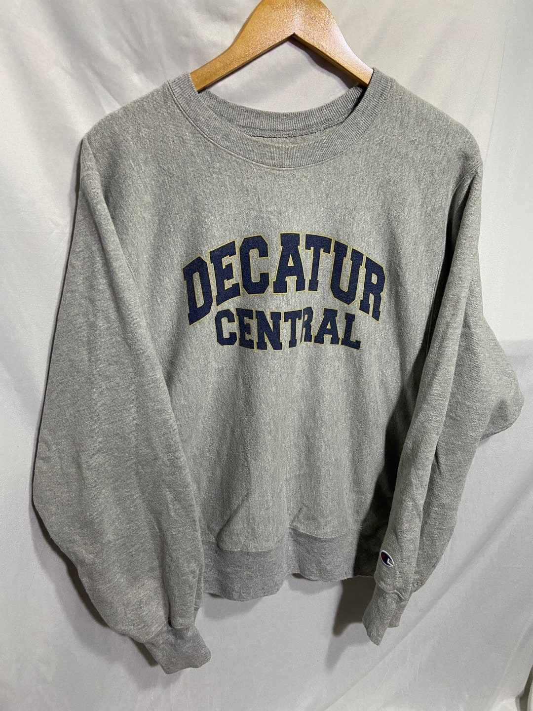 Vintage 90s Decatur Central High School X Champion Sweatshirt Size L - Etsy
